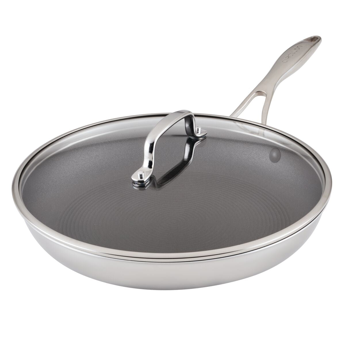 12.5-Inch ScratchDefense Nonstick Frying Pan with Lid – Circulon